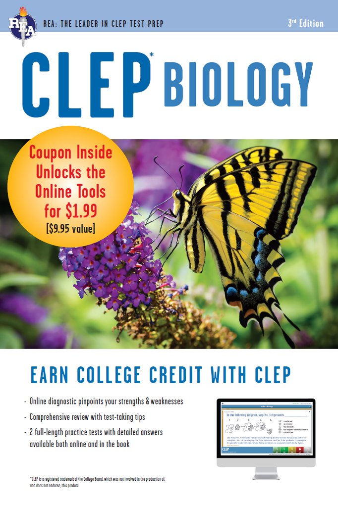 CLEP® Biology Book + Online (CLEP Test Preparation) Third Edition ...