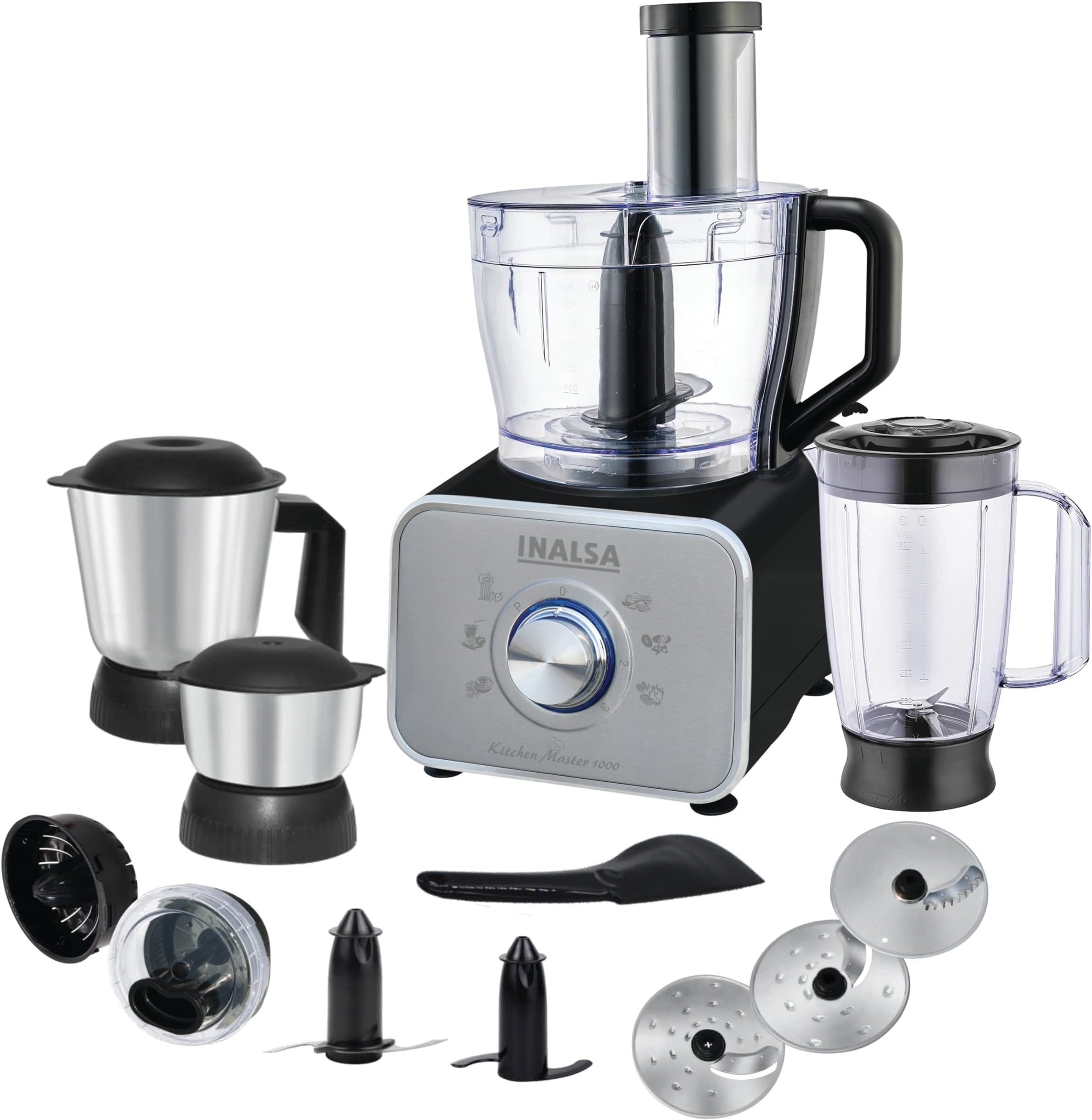 Signora 10001 700 Watts Food Processor with 3 Jars, White : Amazon.in ...