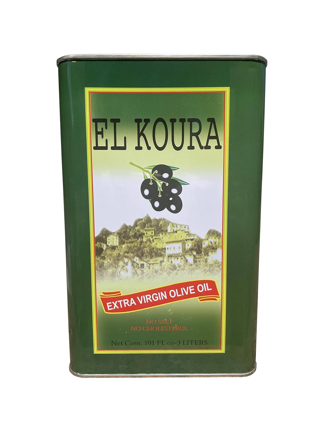 Amazon.com : El Koura Lebanese Extra Virgin Olive Oil (3L / 101FL OZ) : Grocery & Gourmet Food