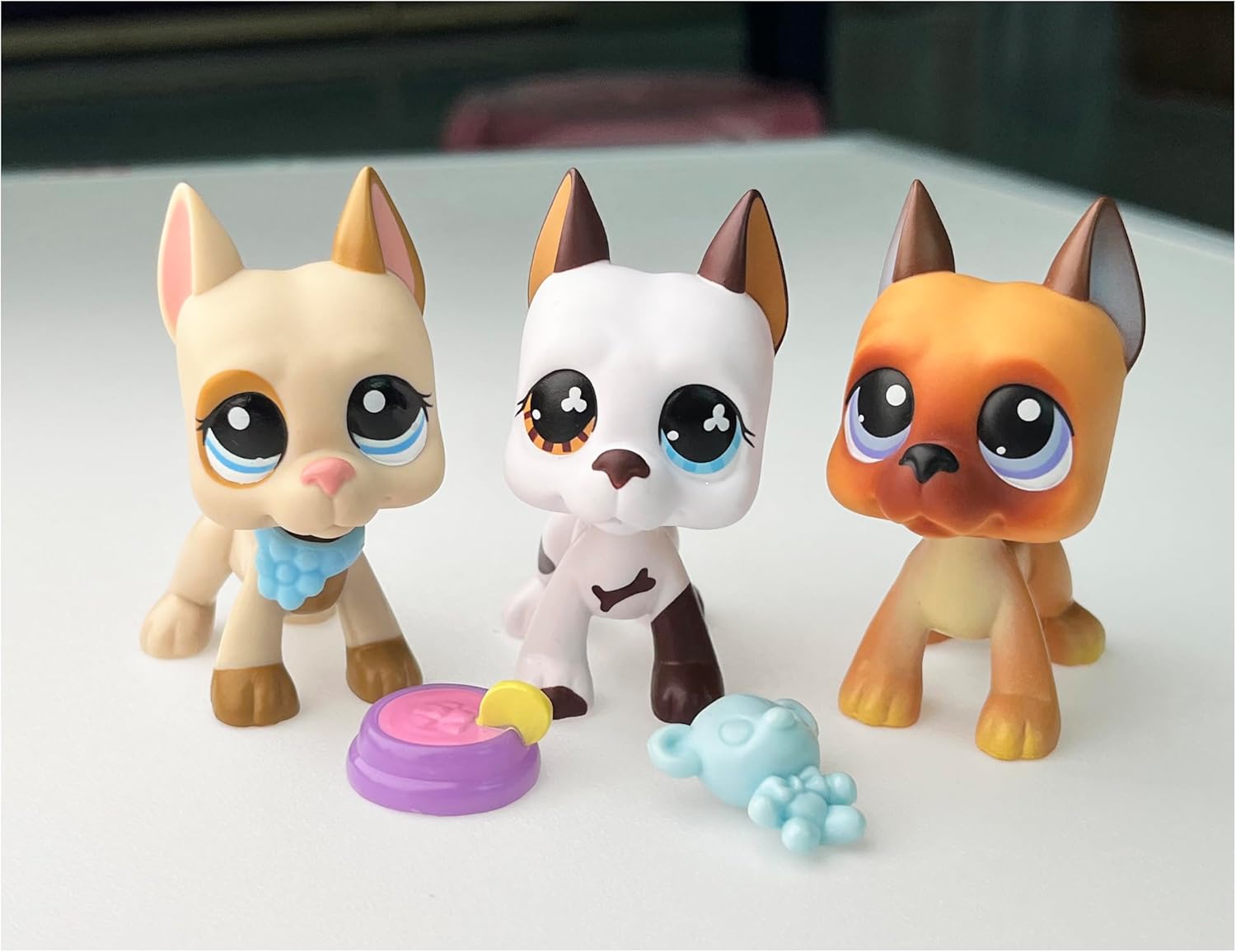 Amazon.com: ZBQAPFGYR Little Pet Great Dane Dog Set 3pcs Dogs #244#577 ...