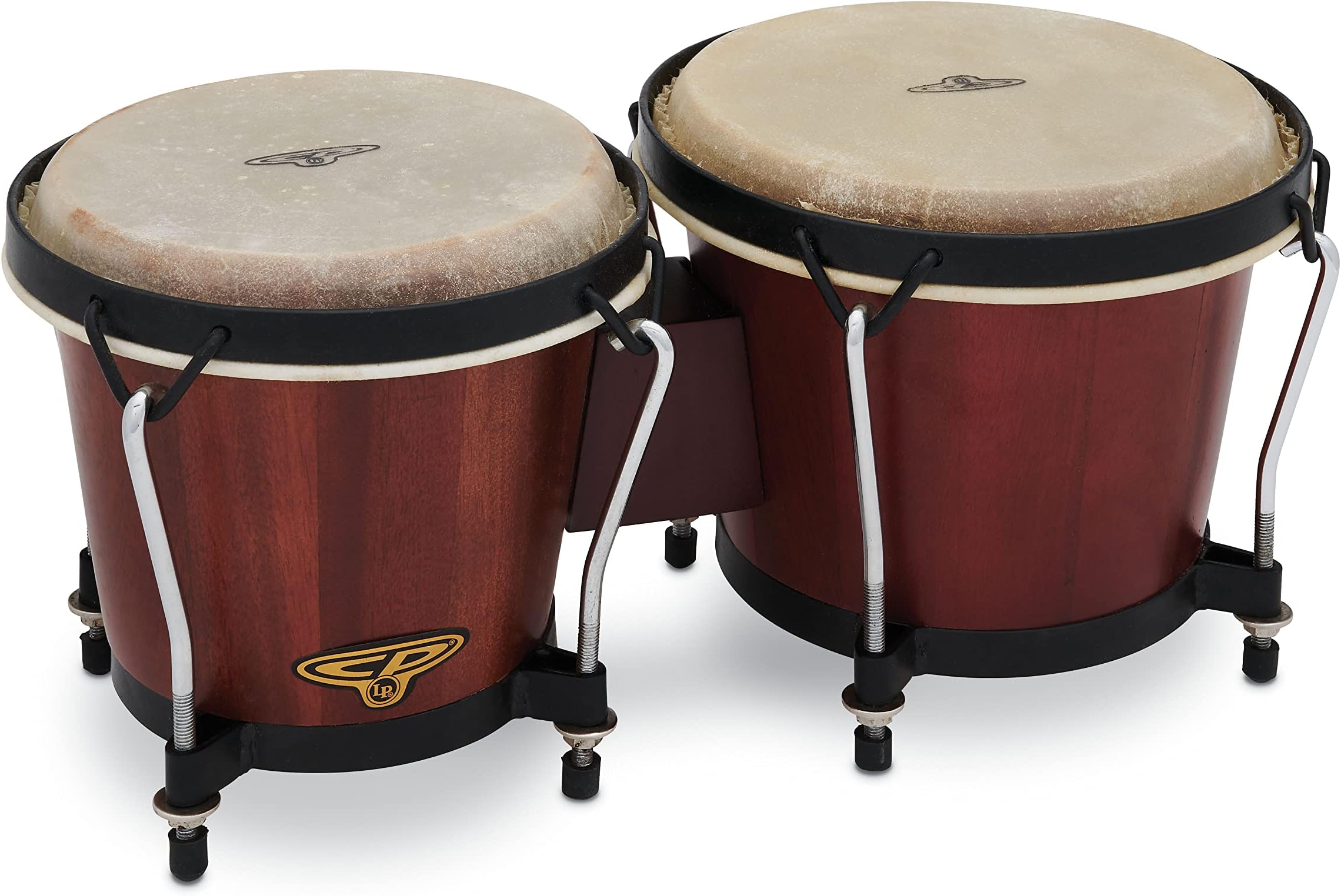 World Rhythm BON7-NT 6” & 7” Beginners Oak Bongo Drums in Natural ...