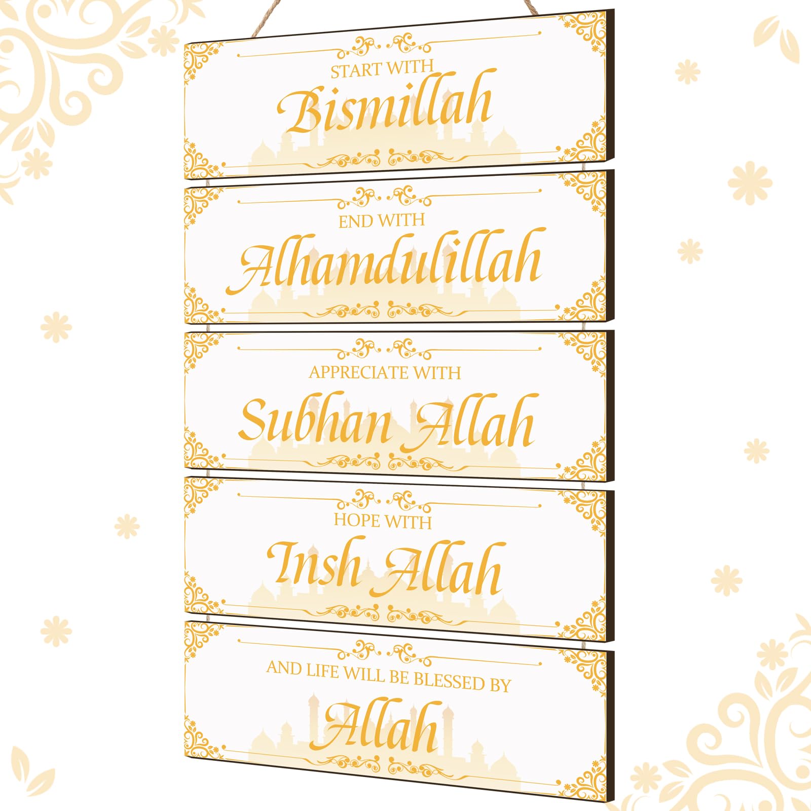 Islamic Wooden Wall Decor Eid Ramadan Mubarak Eid Al Adha Decor Start ...