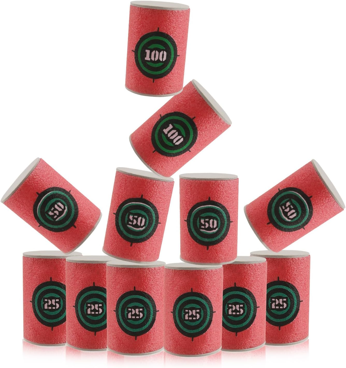 Amazon.com: WALWAL 12Pcs Soft Bullet Target, Bullet Dart Target - Foam ...