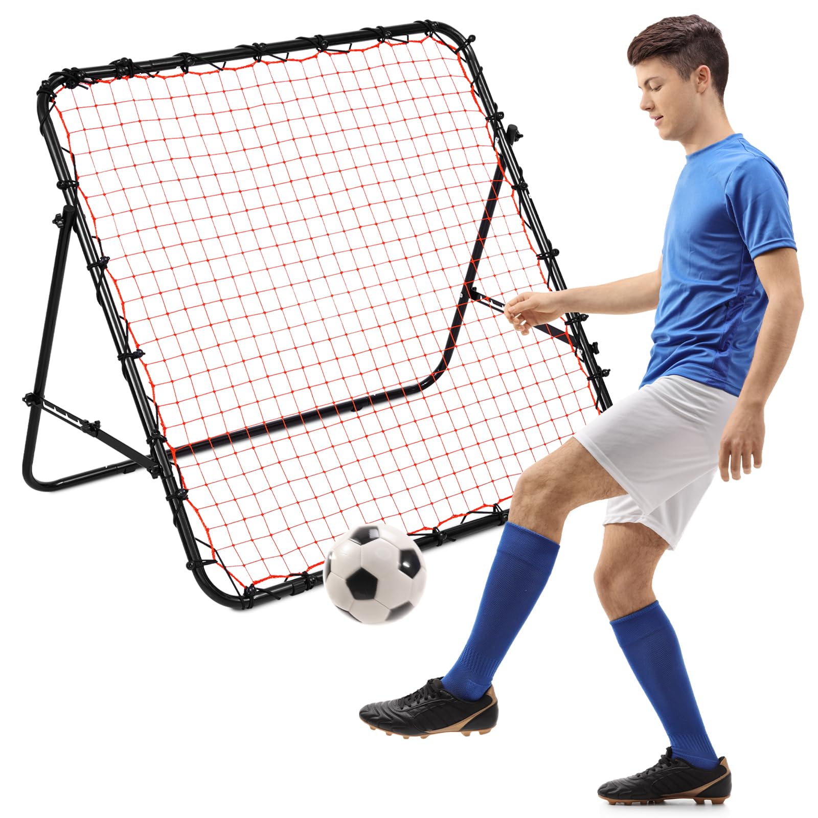 Amazon.com : RAYKEEP Soccer Rebounder, 4FT x 4FT Foldable Soccer ...