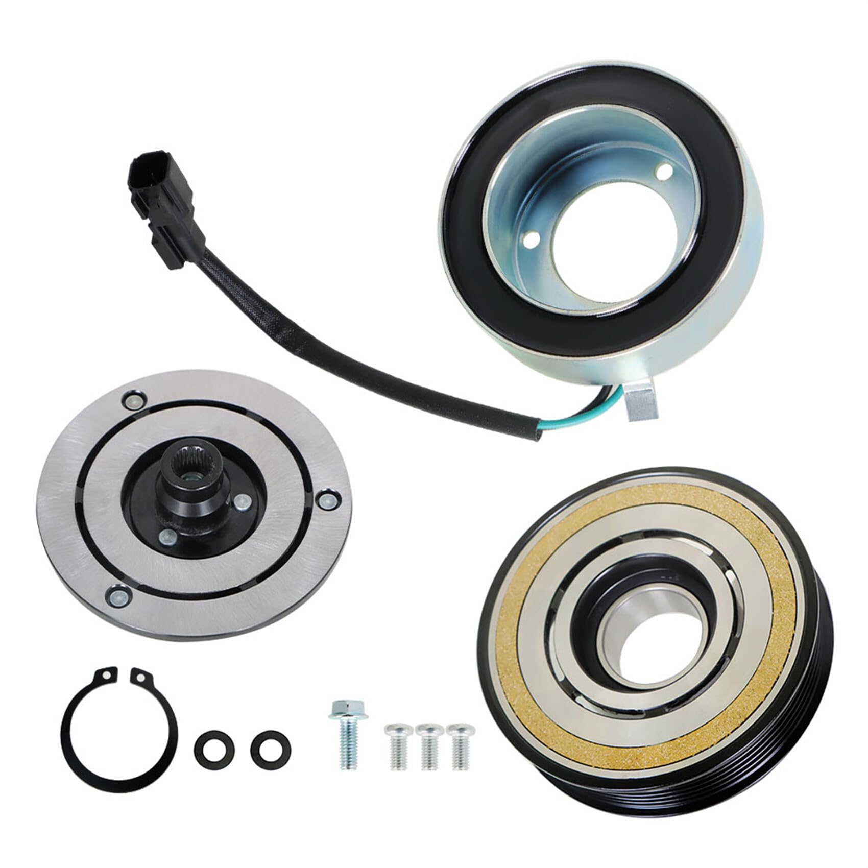 labwork A/C Compressor Clutch Kit Replacement for Ford F150 5.0 Liter ...