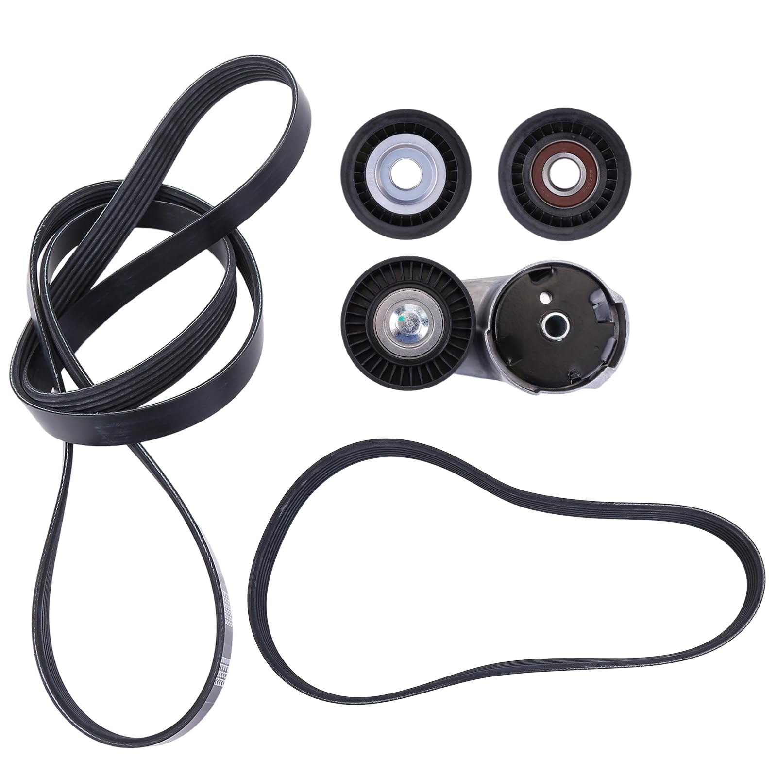 Drive Belt Kit For Maserati 243857 Serpentine Belt Tensioner & Idler ...