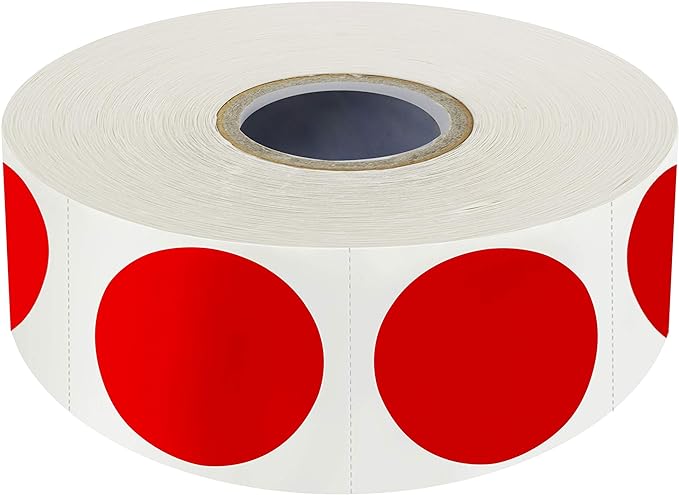 1500 stuks rode ronde kleurcodering cirkel stippen inventaris stickers ...