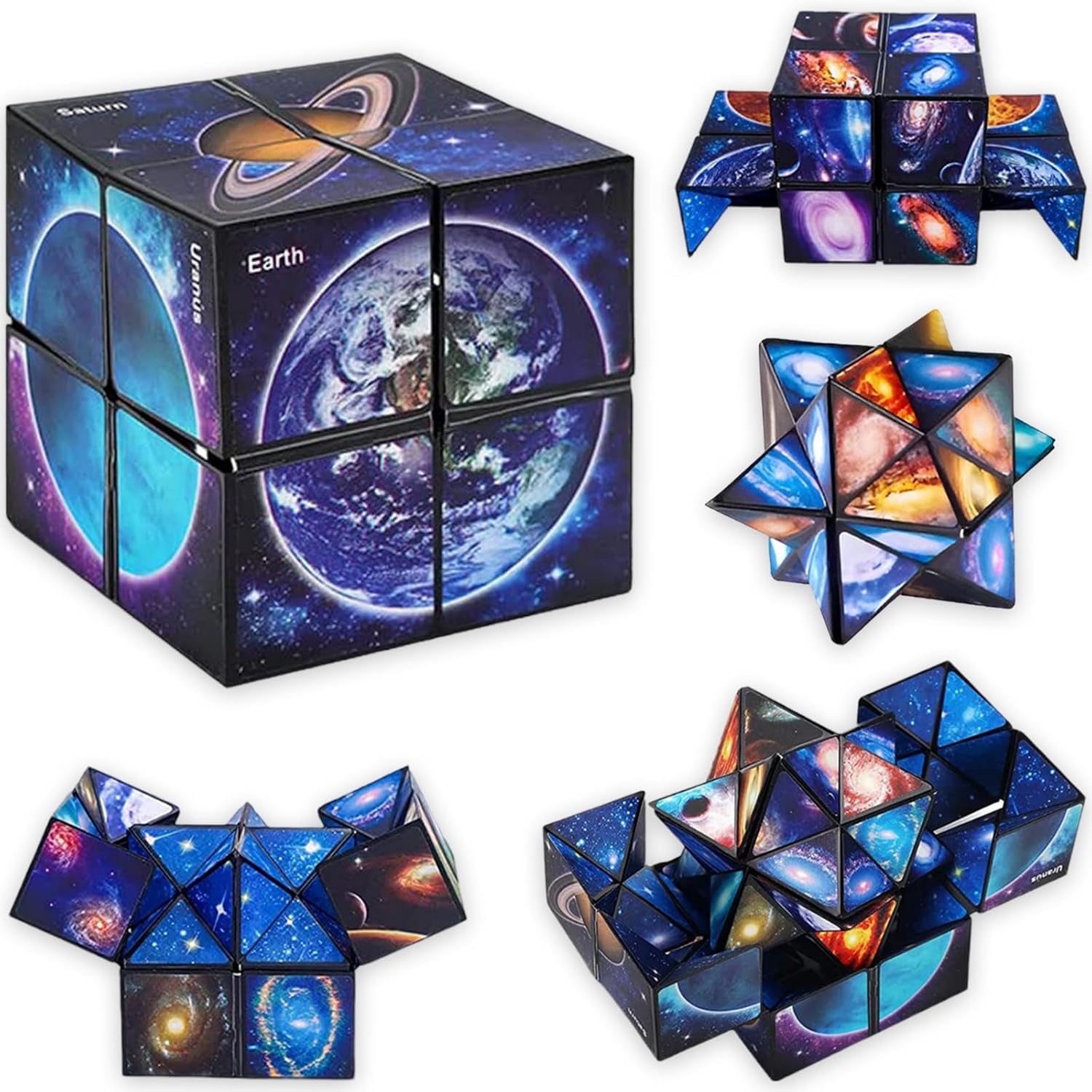 Star Magic Cube, 2 in 1 Star Cube Magic Cube Set, Star Sky Planet ...