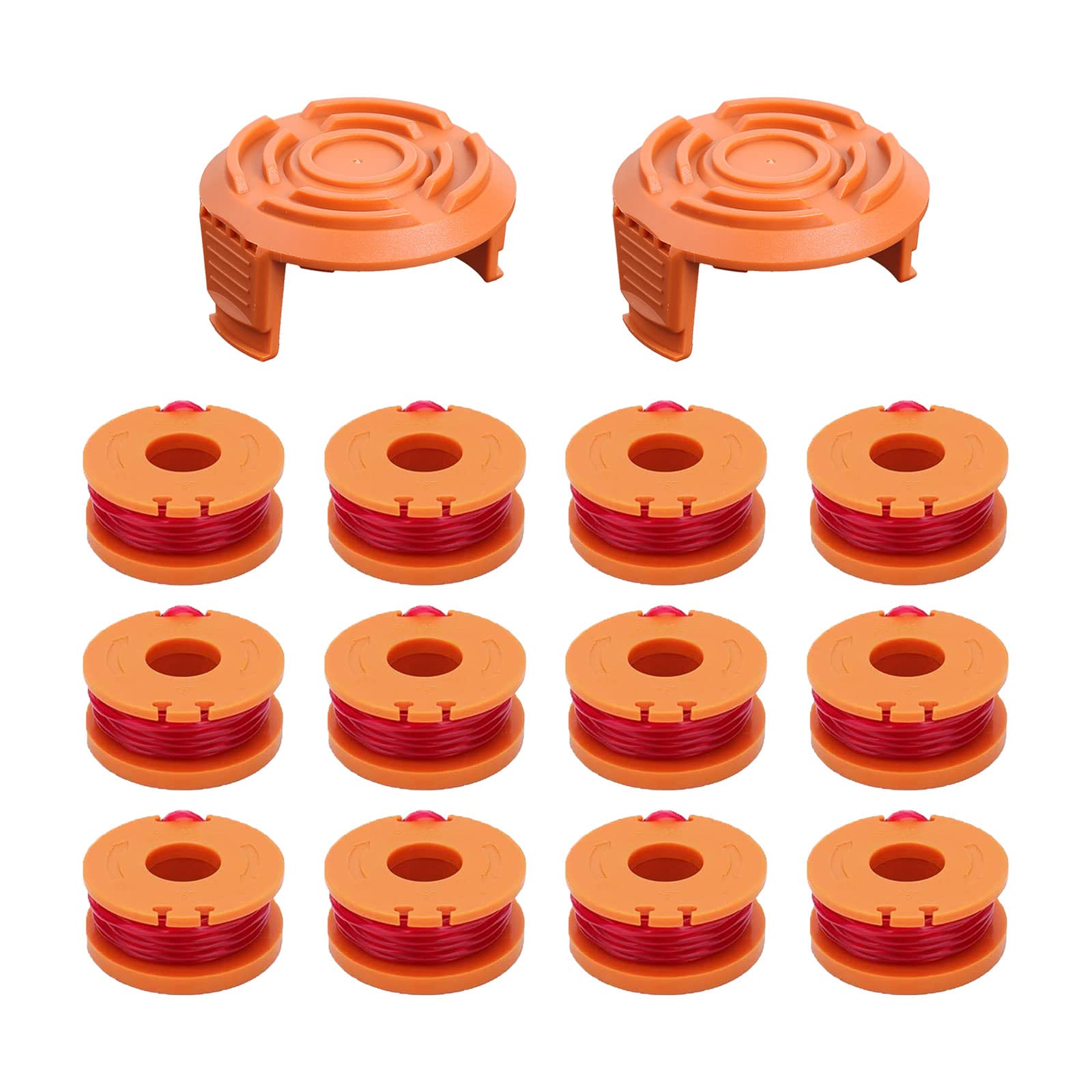 CDIYTOOL 14pcs Strimmer Spool for Worx WA0010, Ø1.65mm 3m Long String ...