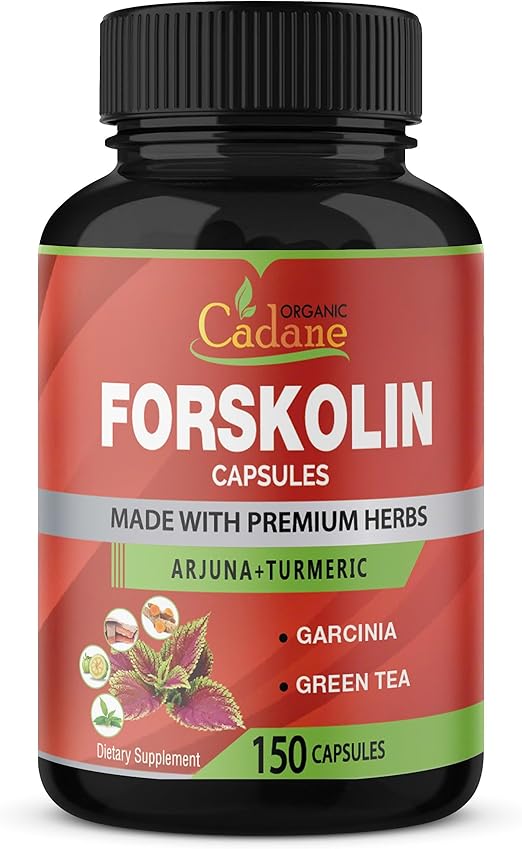 Amazon.com: Organic Cadane Forskolin Supplement Capsules - 5in1 ...