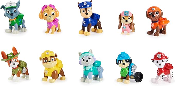 PAW Patrol, 10th Anniversary, All Paws On Deck Toy Figures Gift Pack ...