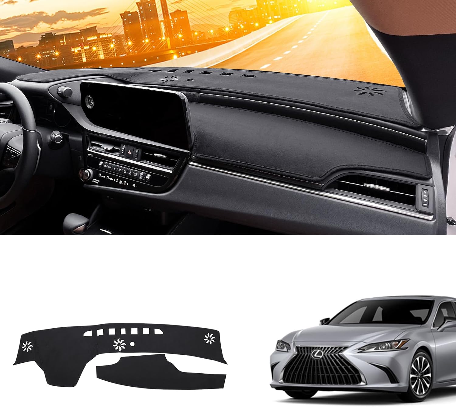 Amazon.com: The dashboard pad of the internal center console is ...