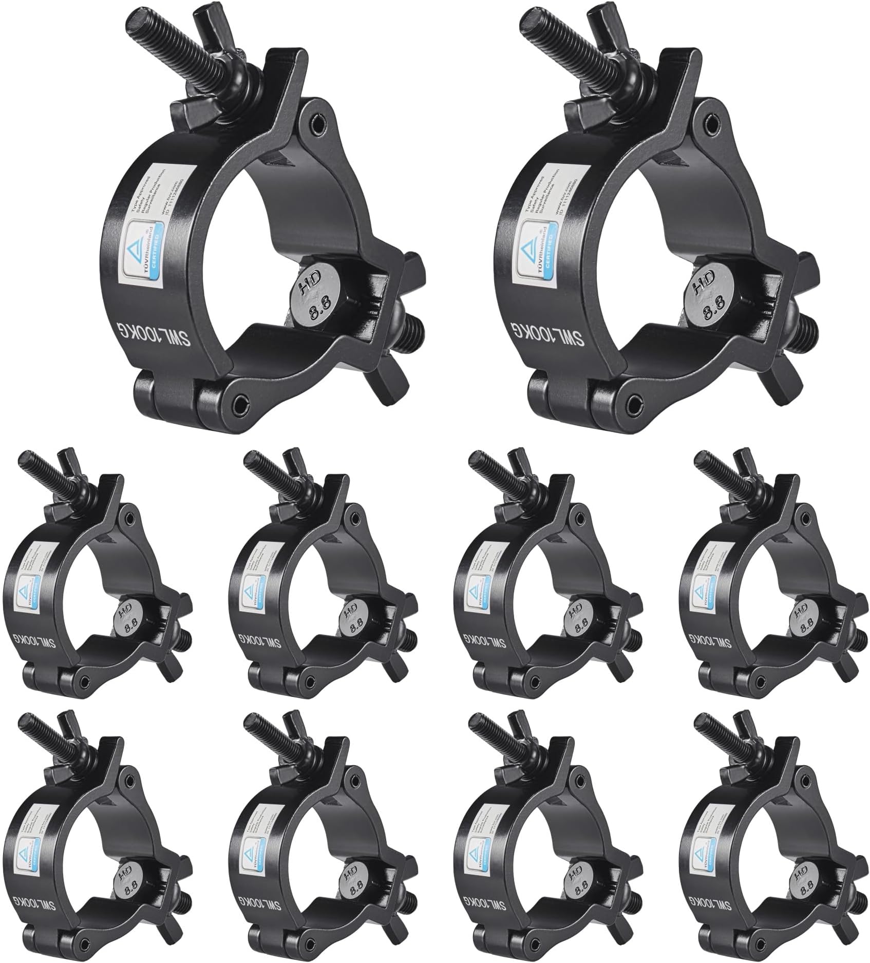 Amazon.com: 2 Inch Truss O Clamps, 10 Pack Olaalite Aluminum Stage ...