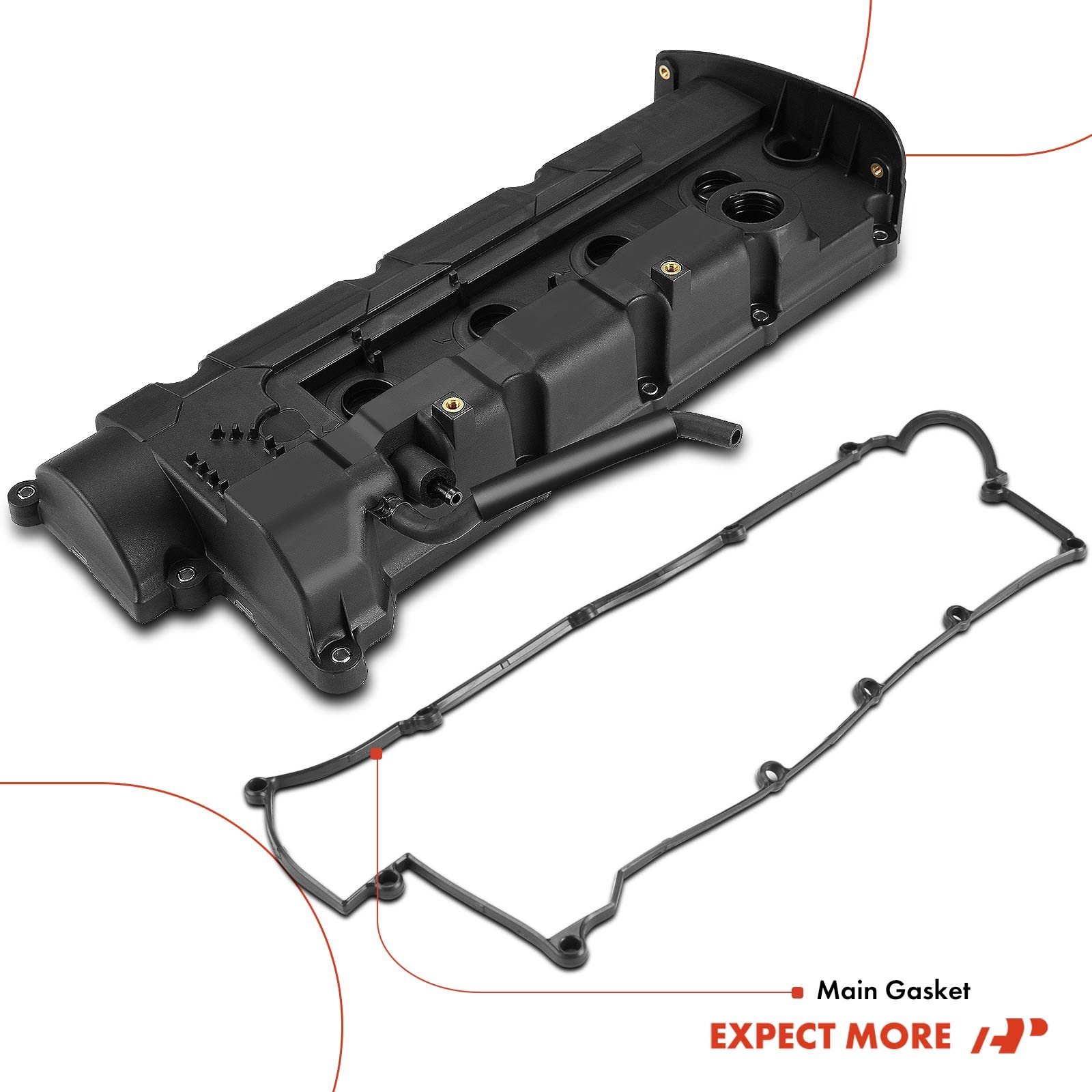 A-Premium Engine Valve Cover, with Gasket, Compatible with Hyundai ...