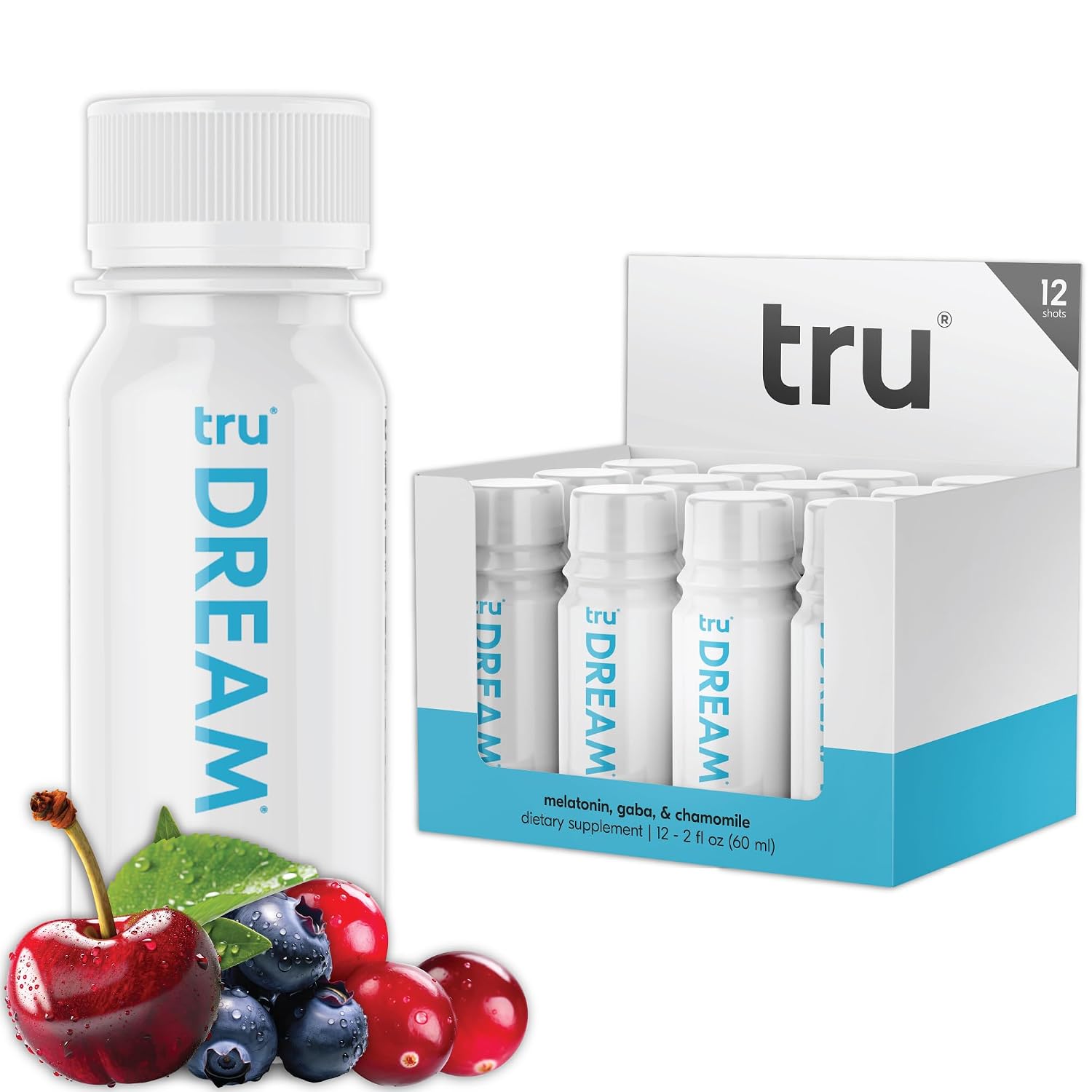 Amazon.com : Tru Dream Shot, Melatonin Extra Strength Sleep Aid Shots ...