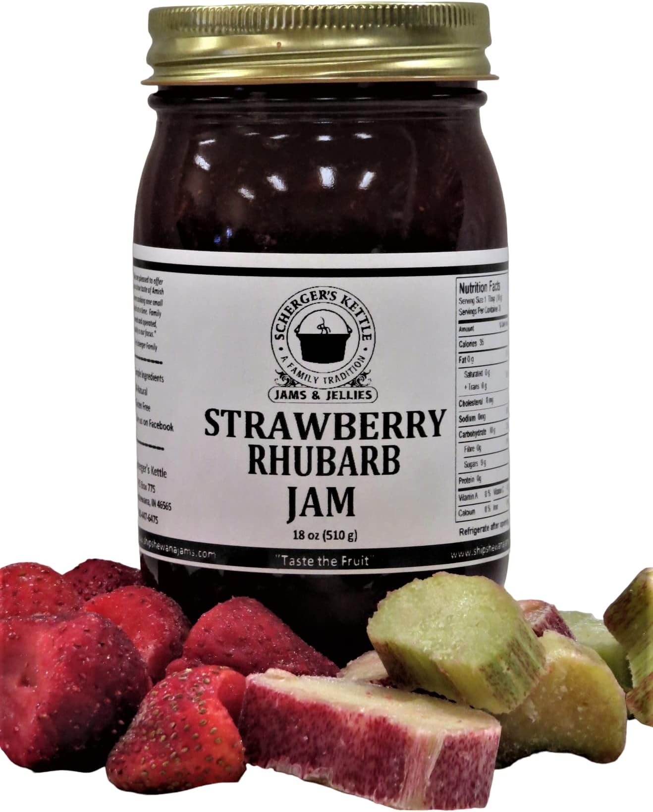 Amazon.com: Braswell's Seedless Red Raspberry Preserves : Grocery ...