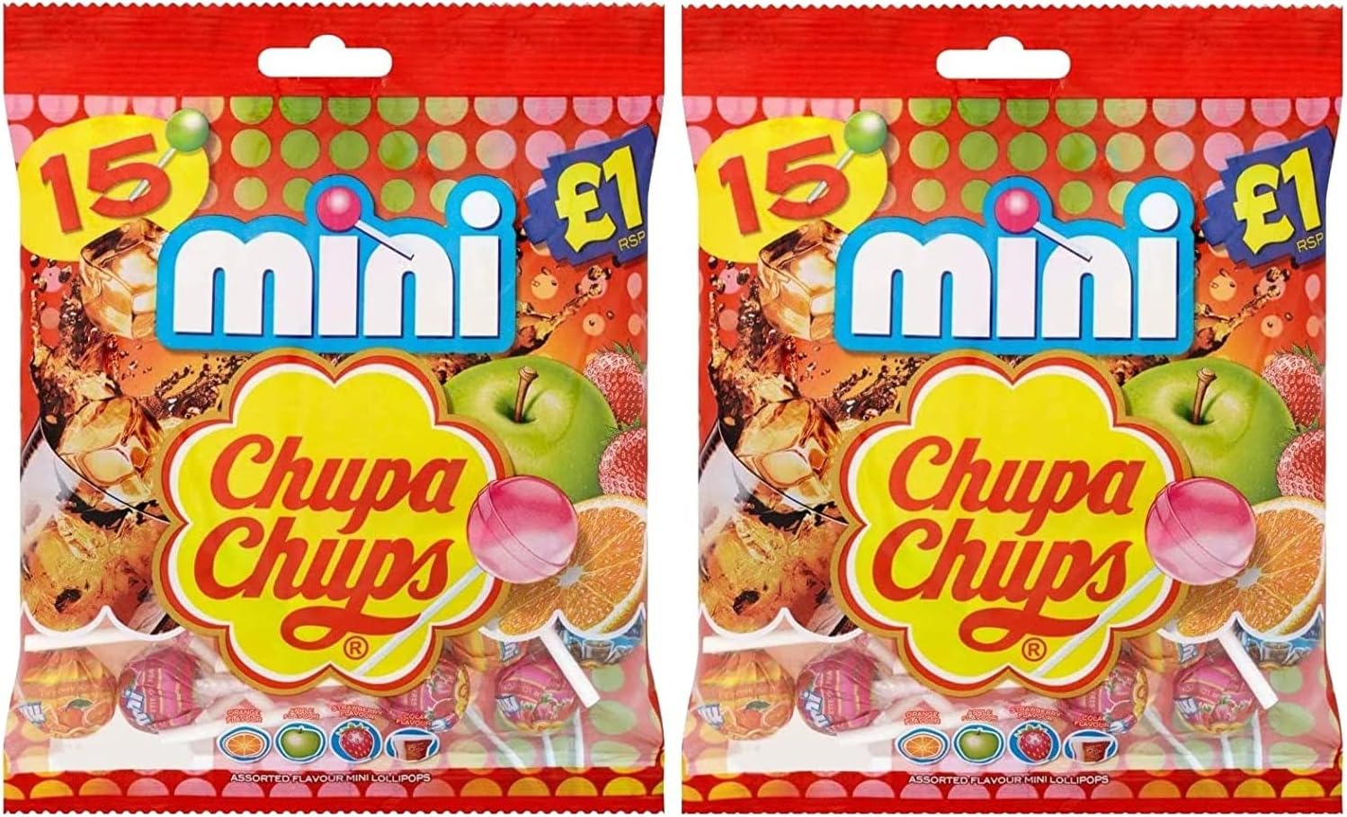 15 x Mini Chupa Chups Lollies 90g (Pack of 2) : Amazon.co.uk: Grocery