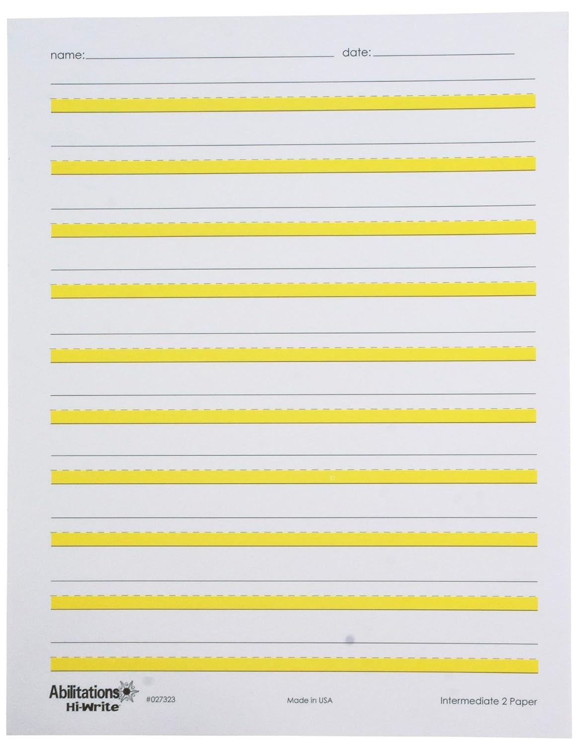 Amazon.com : Abilitations Hi-Write Intermediate Paper, Level 2, Pack of ...