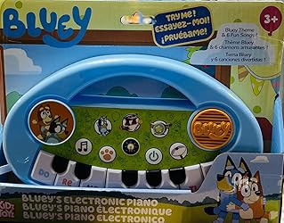 Amazon.com: Bluey Music Time Electronic Learn to Play Keyboard ...