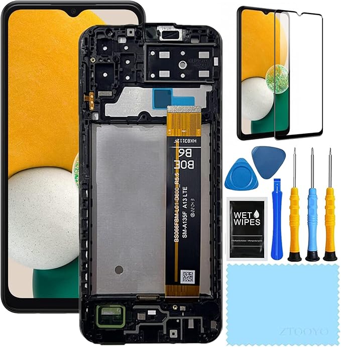 Amazon.com: for Samsung Galaxy A13 4G Screen Replacement with Frame for ...