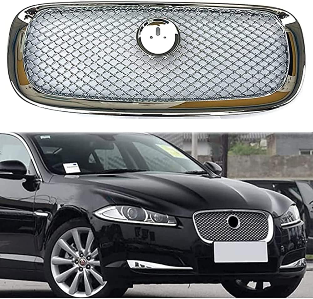 NAIRE Front Bumper Centre Grille for Jaguar Xf 2012 2013 2014 2015,Centre Grill Panel Grill for ...