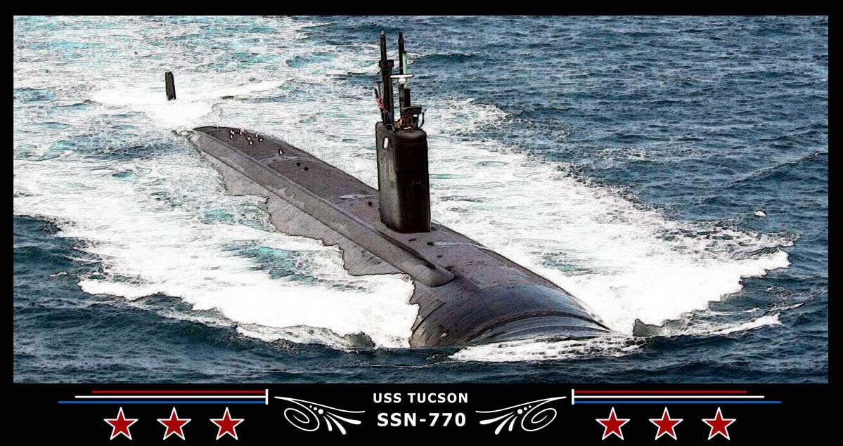 Amazon.com: Navy Emporium USS Tucson SSN-770 Art Print: Posters & Prints