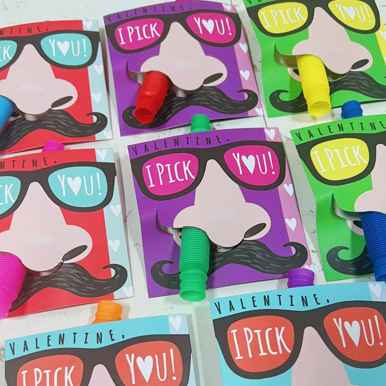 Amazon.com: RAYBITU Valentines Day Gifts Set for Children, 8 PCS Nose ...