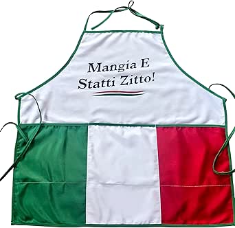 Amazon.com: P.S. I Love Italy Mangia Apron - Italian Themed Cool and ...