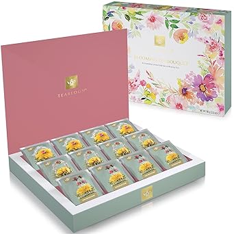 Teabloom Teeblumen Kiste – Sorgfältig Ausgewähltes Tee Geschenkset mit ...
