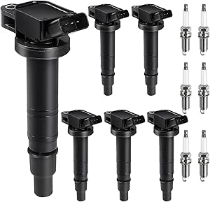 6pcs Ignition Coil & Spark Plug Fit for Toyota Tundra Tacoma 4Runner FJ Cruiser Scion xB 4.0 ...