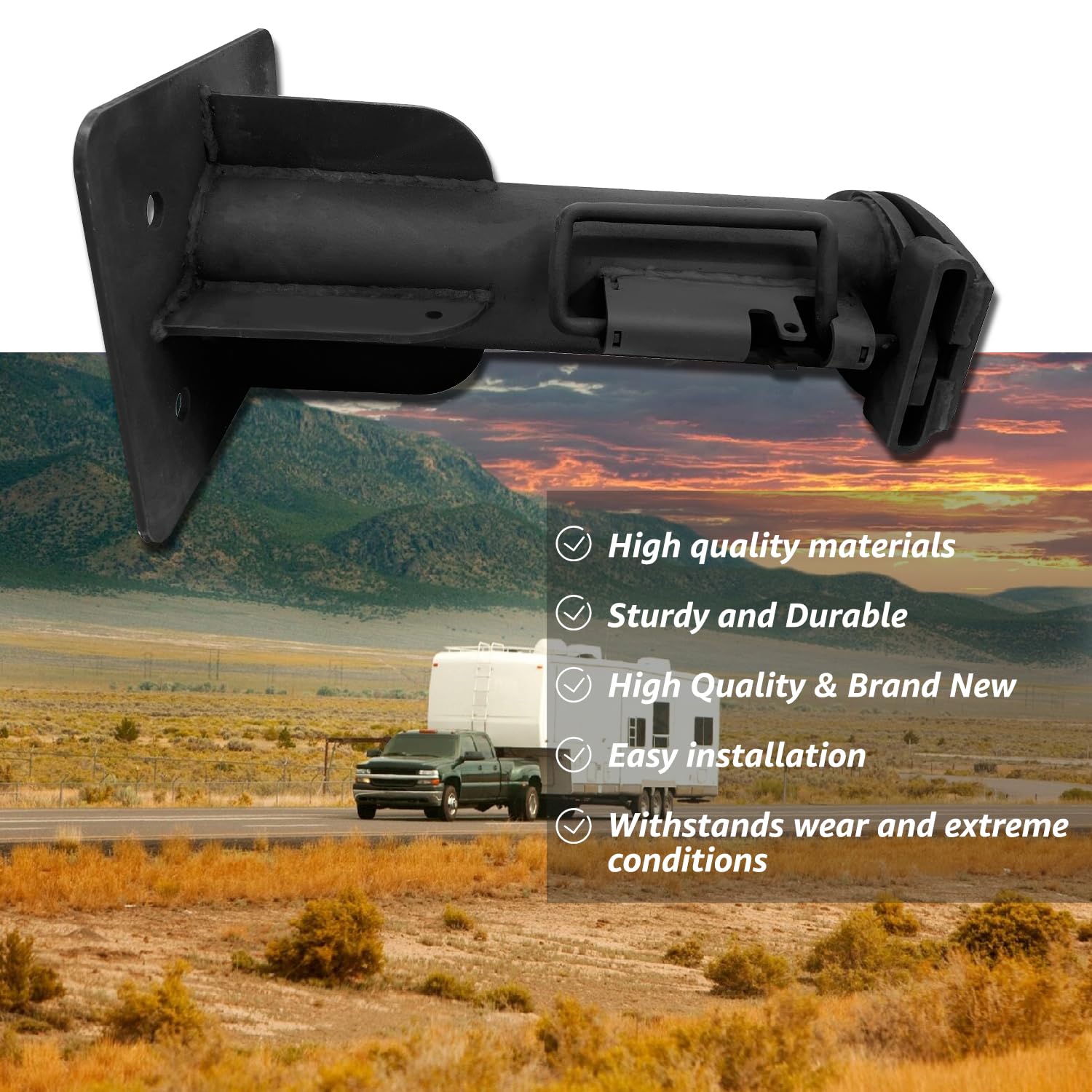 LoftMarte 17" Fifth Wheel to Gooseneck Adapter Hitch