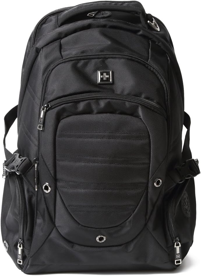 SWISSWIN Swiss Waterproof Business Backpack Travel Backpack College ...