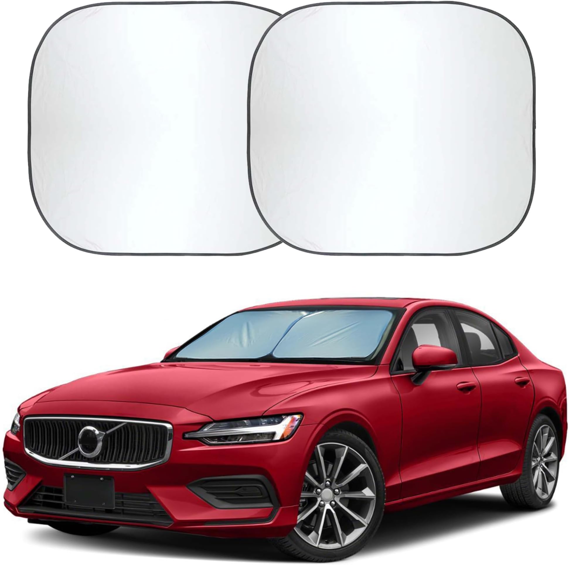EcoNour 2-Piece Car Windshield Sun Shade | Sun Blocker for Car ...