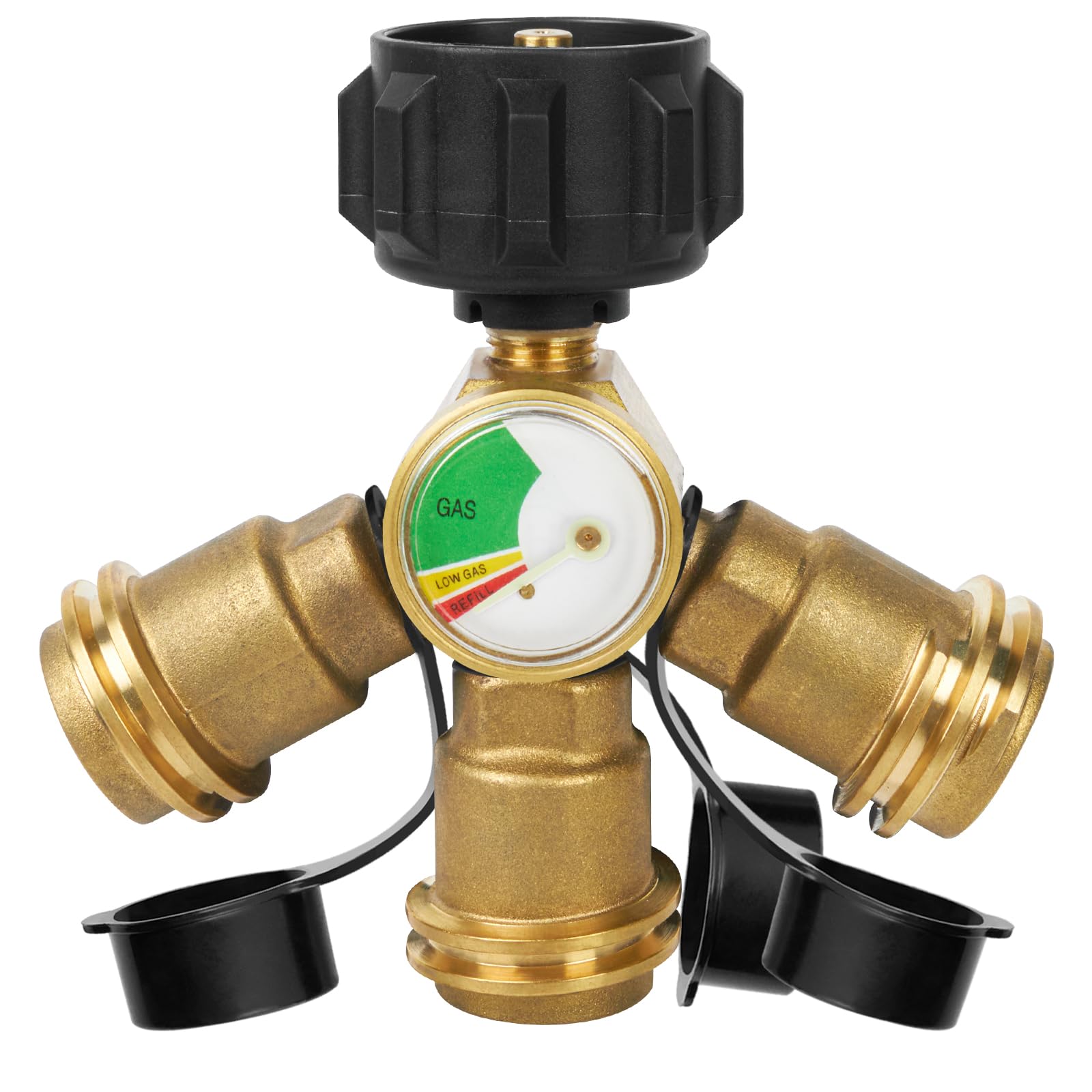 Amazon.com : GASPRO Propane Splitter with Gauge, 3 Way Propane Tank ...