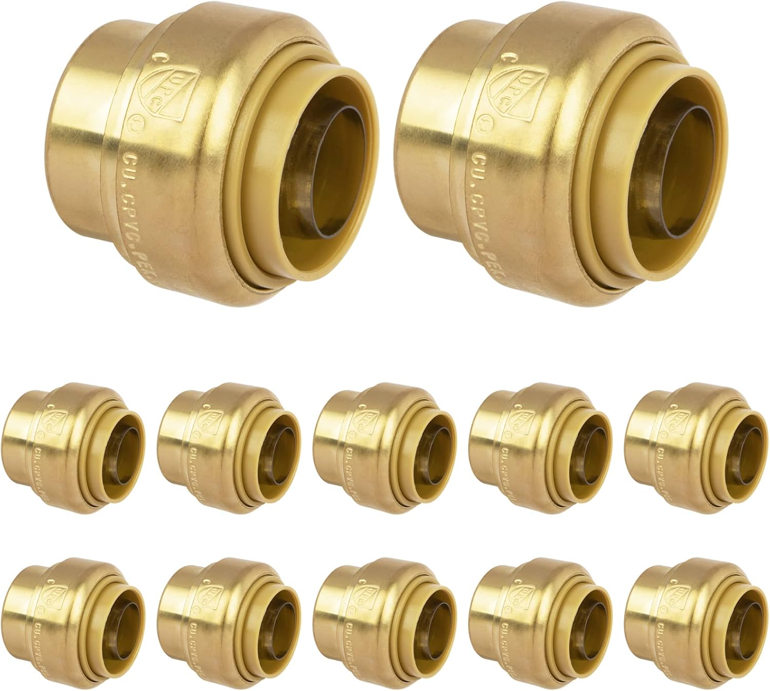 Amazon.com: JUWO 12-Pack 1/2" Push to Connect End Cap for PEX, Copper ...