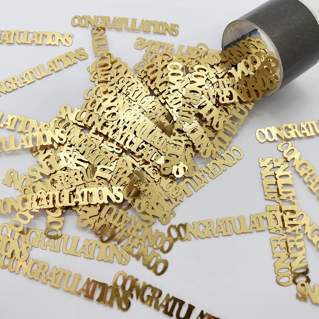Confetti Word CONGRATULATIONS Gold - 3 Half Oz Bags (1.5 oz) #7652 ...