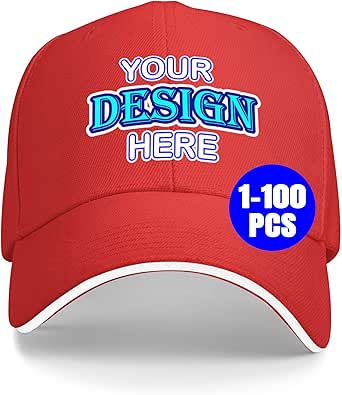 Custom Hats for Men Add Your Own Photos Text Image Logo Design ...