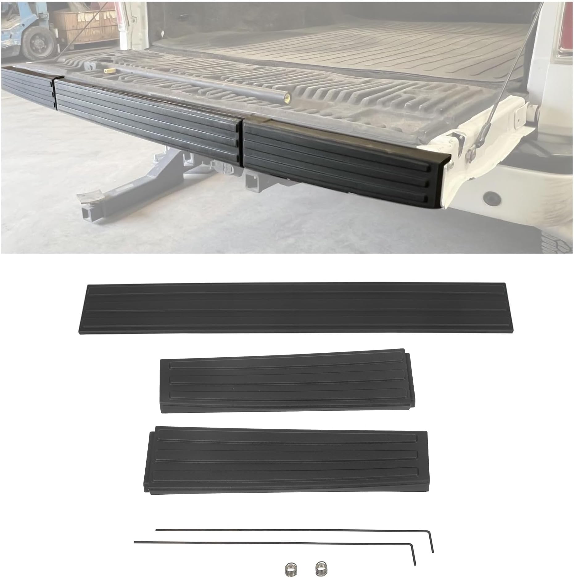 Amazon.com: HECASA Flex Step Center & Side Tailgate Molding Trim Cap ...