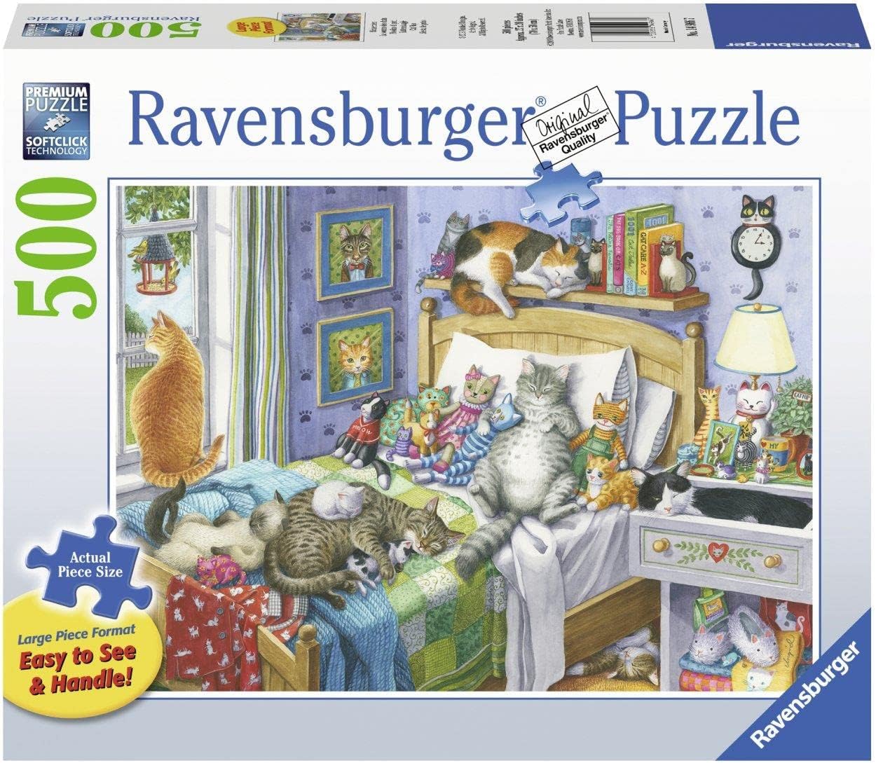 Ravensburger Cat Nap 14966 500 Piece Large Pieces Jigsaw Puzzle for ...