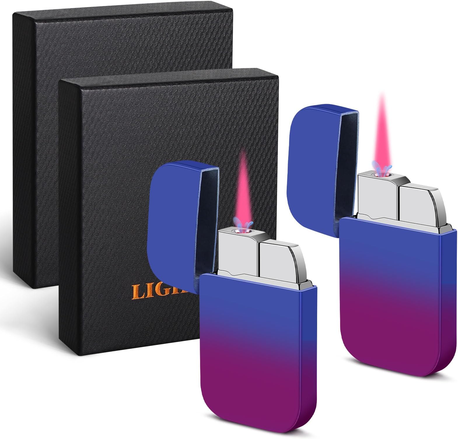 Amazon.com: 2 Pack Foldable Lighters,Multi-Purpose Portable Refillable ...