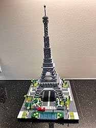 Amazon.com: dOvOb Architecture Eiffel Tower Micro Blocks Set, 3369 Pieces Mini Bricks 3D Puzzle ...