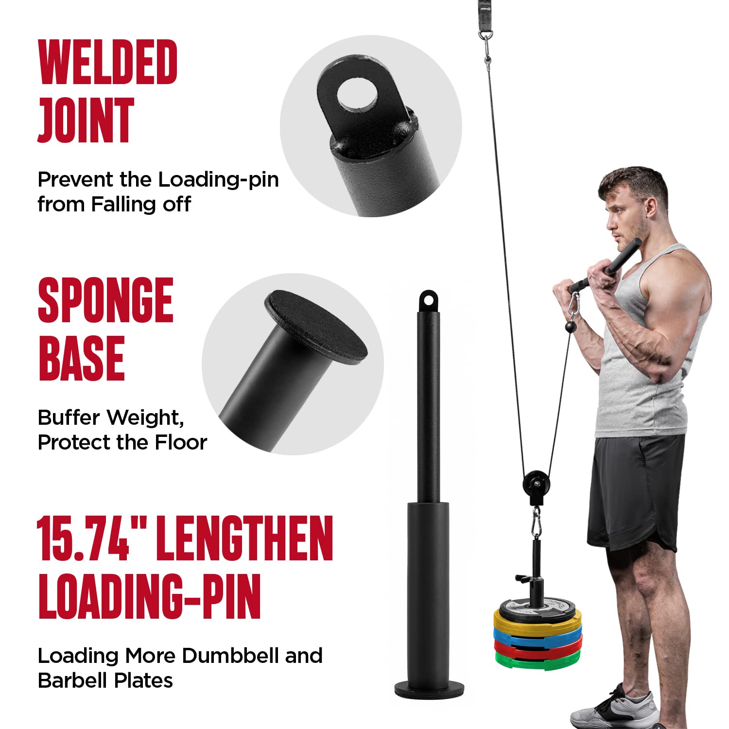 Snapklik.com : Pulley System Gym, Cable Weight Pulley System For Gym ...