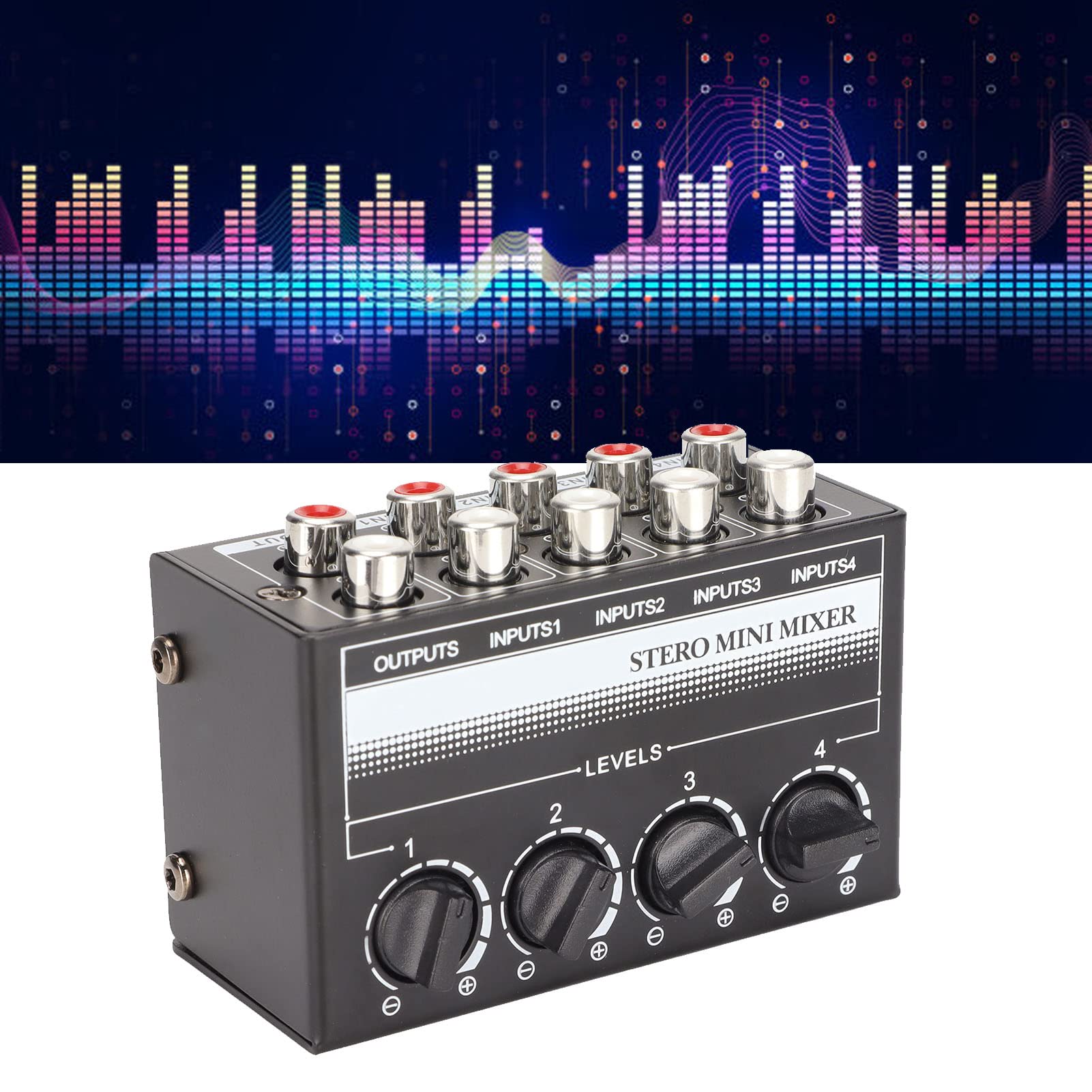 Snapklik.com : Mini Stereo Mixer, Portable Professional CX400 4 Channel ...