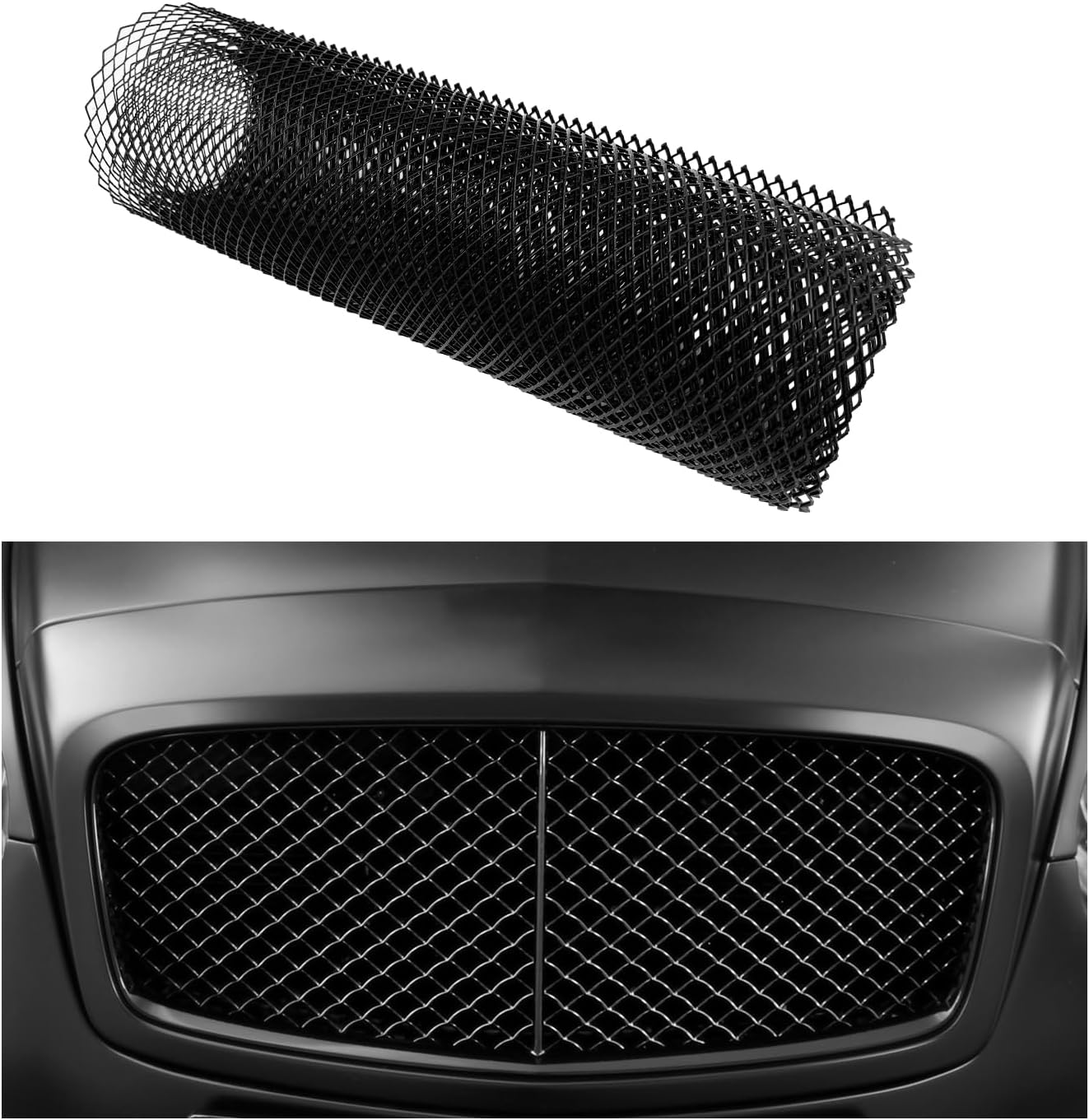 Sylvil Car Grill Mesh, Heavy Duty Aluminum Alloy Grille Insert Bumper ...