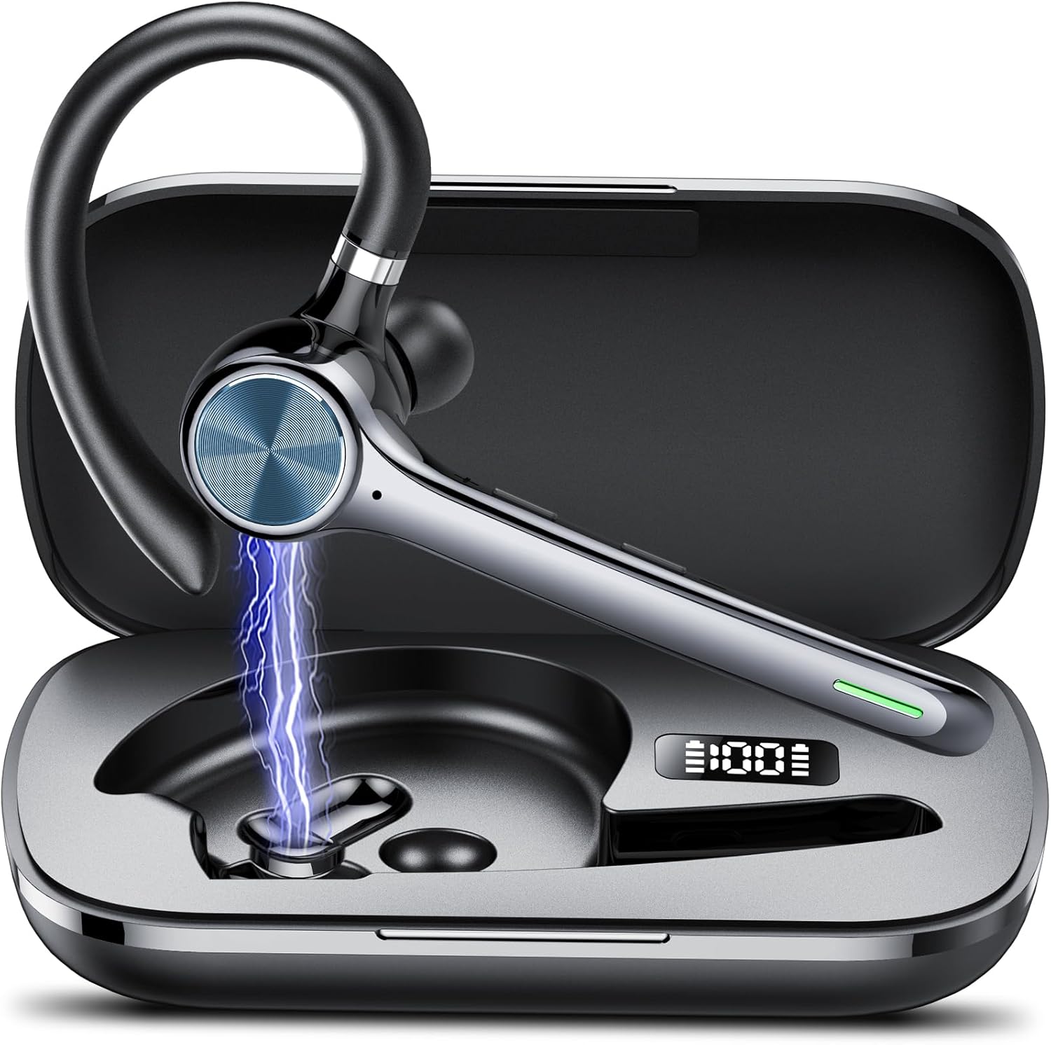 IP7 Waterproof Bluetooth Bluetooth Headset With ENC Mic – Single-Ear ...