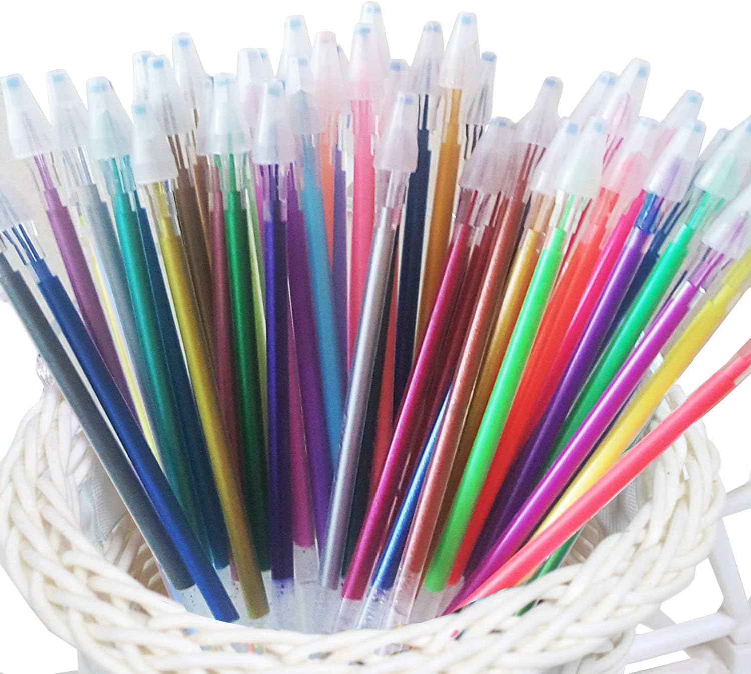 Amazon.com: Colorful Gel Pen Refills, Zzmart Ultra Fine Point 48 Color ...