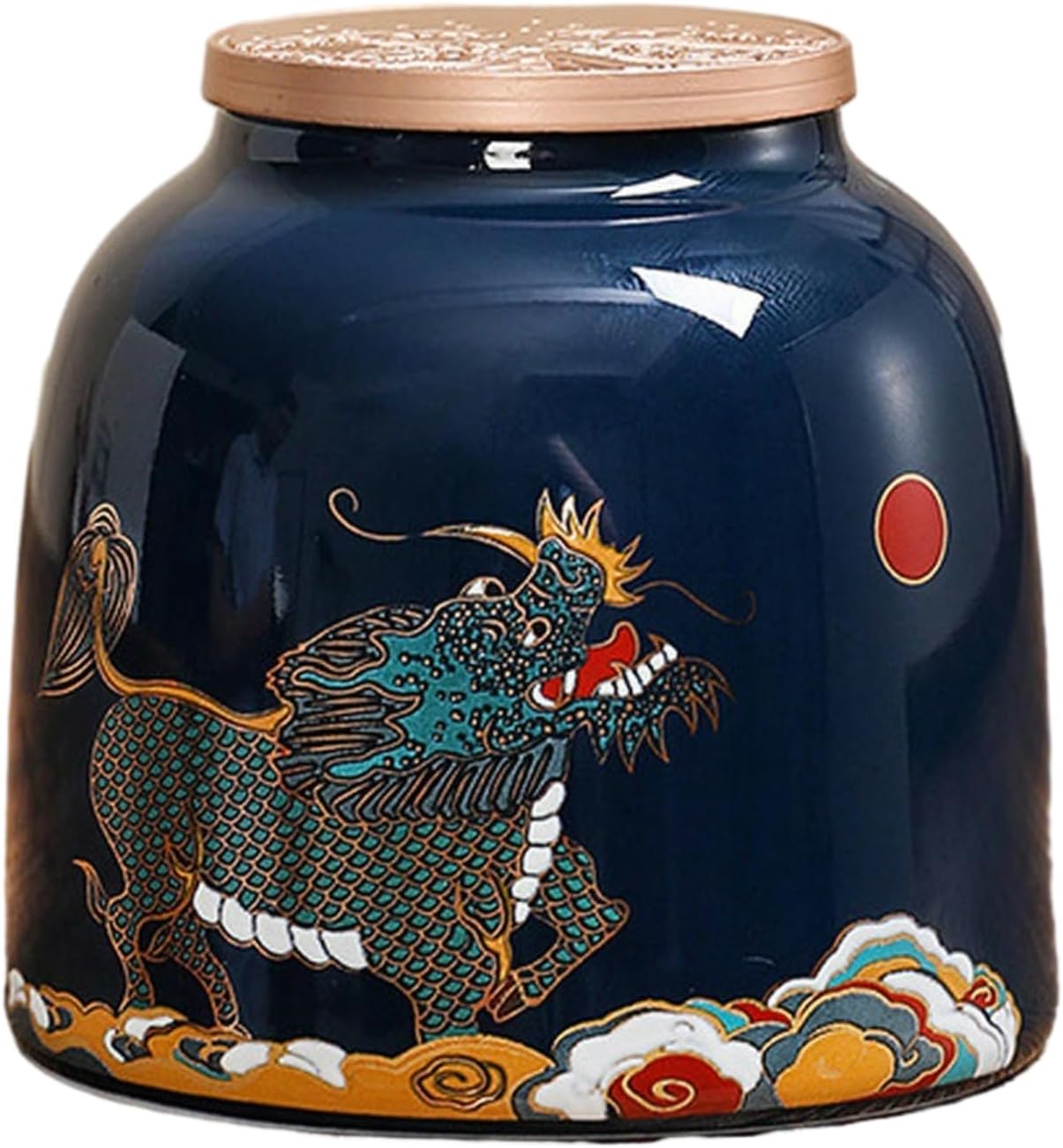 Amazon.com | CAPIJIONG 300ml/10oz Kirin Ceramic Mug Personal Tea ...