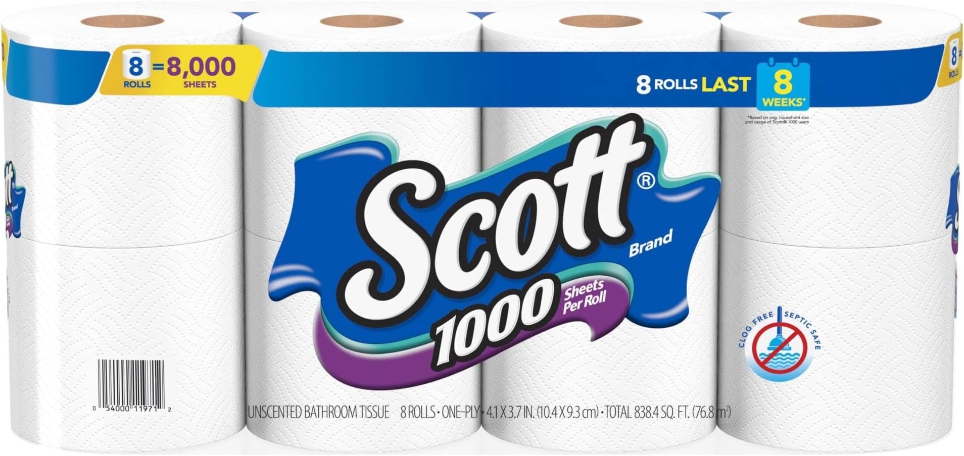 Amazon.com: Kimberly-Clark KCC04460 - Scott 2ply Standard Roll Bath ...