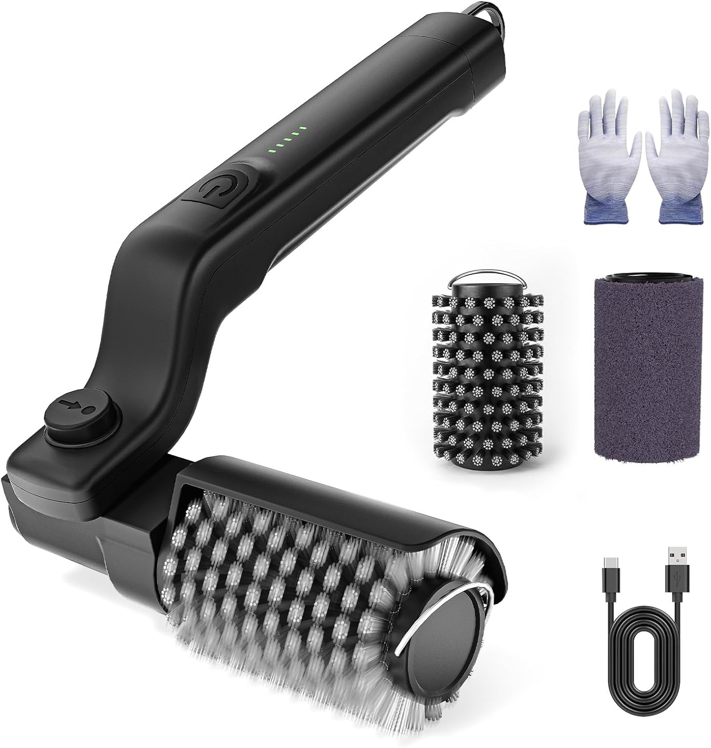 WHATOOK Electric Grill Clean Brush：180°Adjustable Cordless BBQ Brush, 3 ...