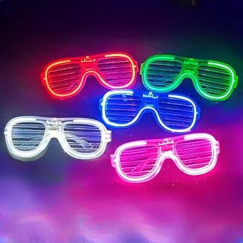 Amazon.com: HWG Glow in the Dark Glasses Bulk, LED Light Up Shutter ...